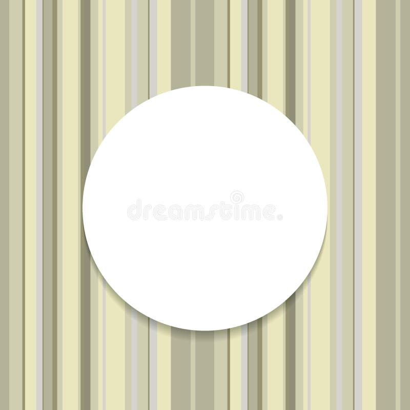 Round Frame on Striped Seamless Background. Stock Illustration ...