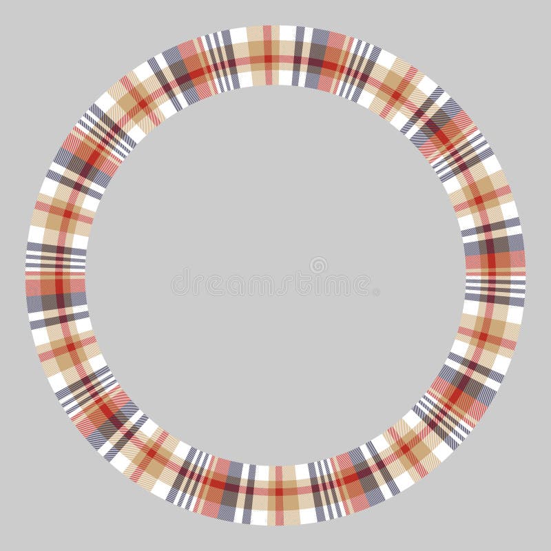 Round Frame Vector Vintage Pattern Design Template. Circle Border ...