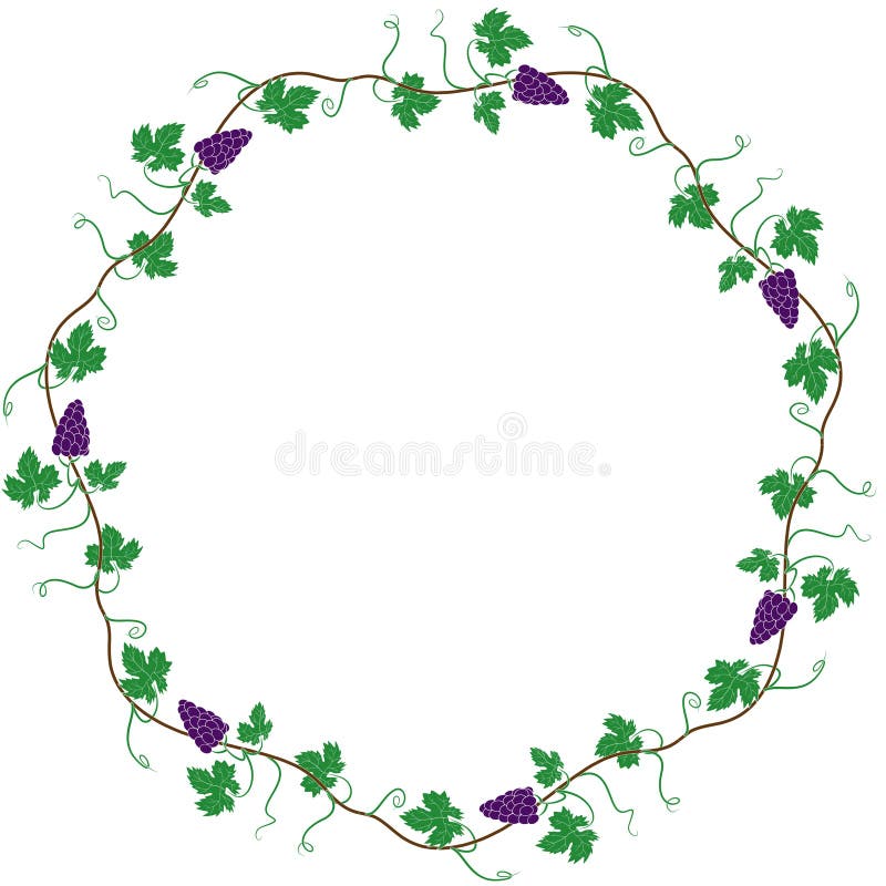 Round Vine Border Stock Illustrations – 2,196 Round Vine Border Stock ...