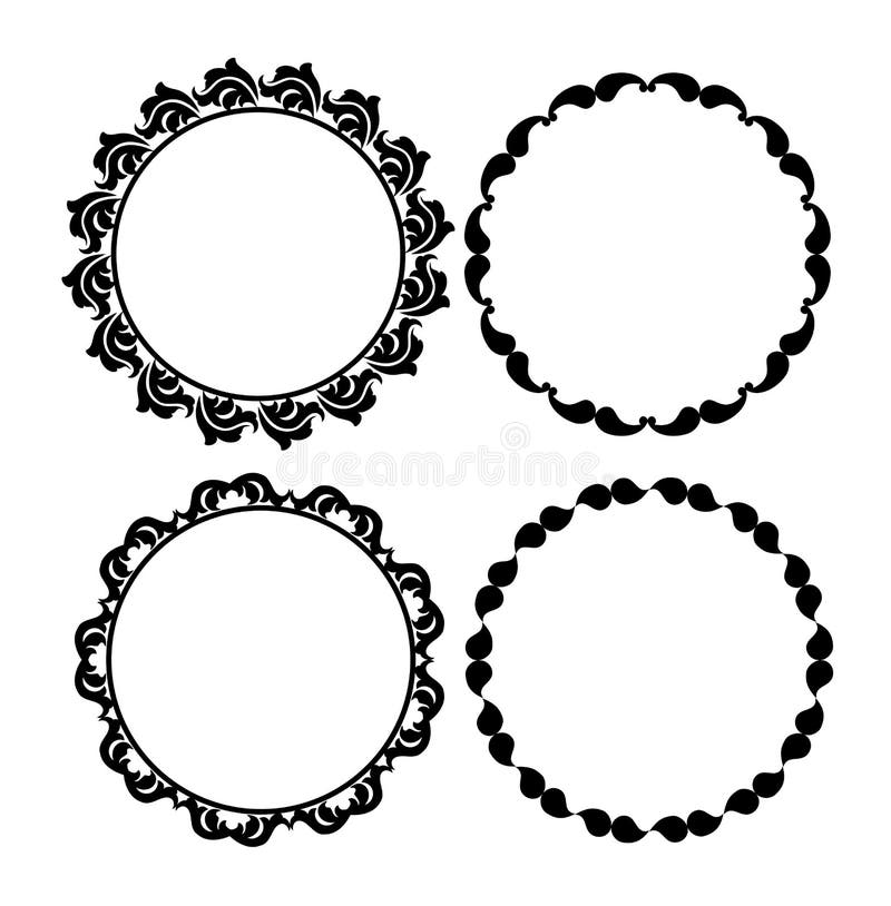 Round frames stock vector. Illustration of artistic, frame - 23904278