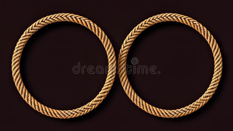 Round Frames and Borders Rope and Dotted Design Brushes for Creative ...