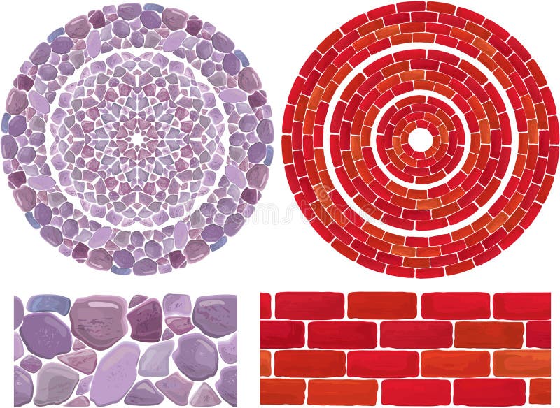 Round Brick Pattern Stock Illustrations – 2,377 Round Brick Pattern ...
