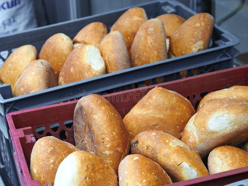 Round Fresh Bread of Turkish Black Sea Region. Round Fresh Bread of ...