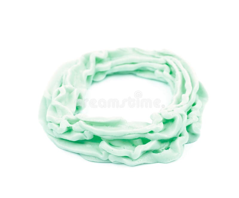 Round Frosting Cream Circle Isolated Stock Photo - Image of decorating ...