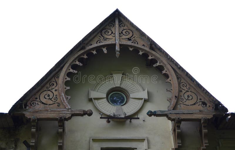 Round gable stock photo. Image of large, gable, antique - 122844742