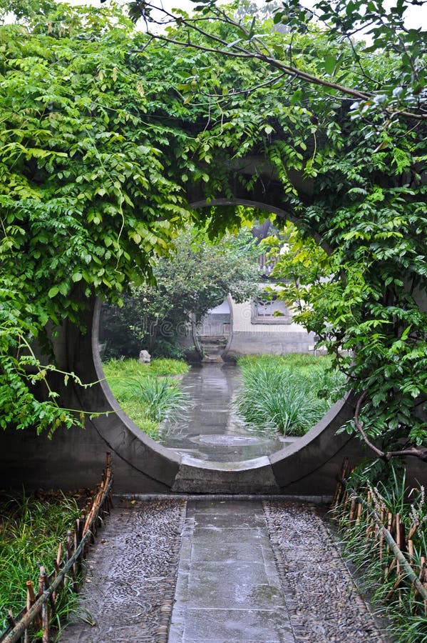 Round gate stock image. Image of classic, village, brick - 10432811