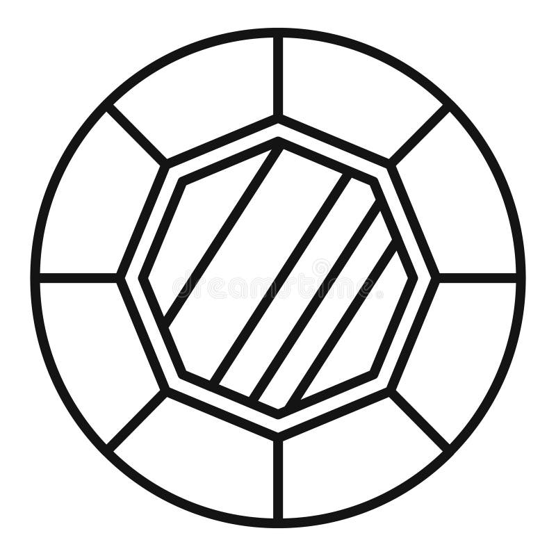 Round Gemstone with Facets Showing Cut Style Icon Stock Illustration ...