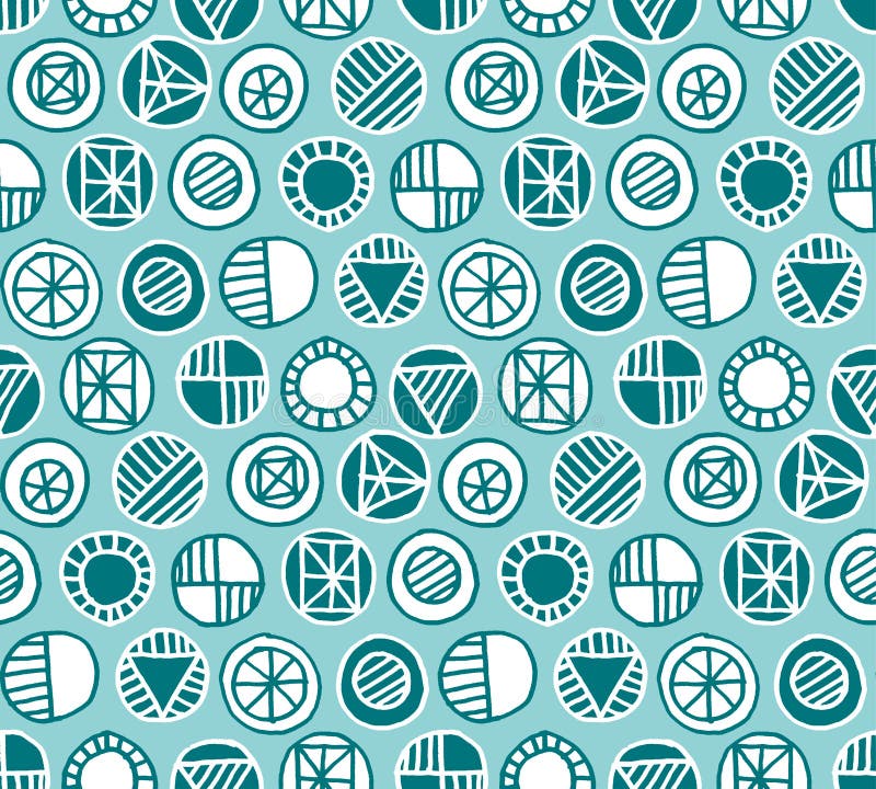 Round geometry pattern stock vector. Illustration of print - 68345006