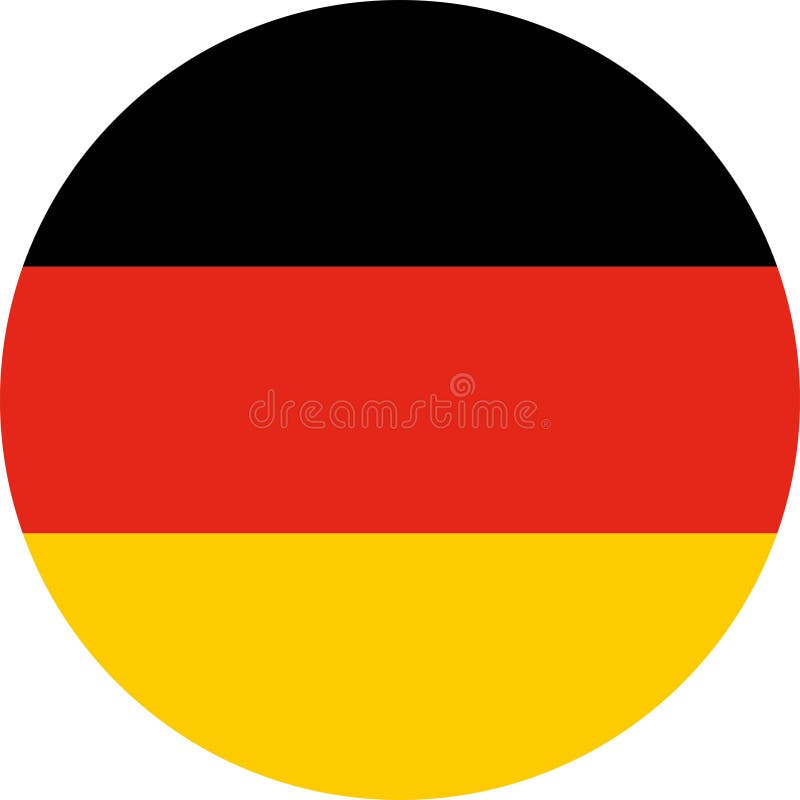 Round German Flag of Germany Stock Vector - Illustration of nation ...