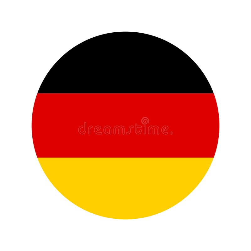 Round Germany Flag Background And Icon Free Vector Stock Vector Illustration Of Flag