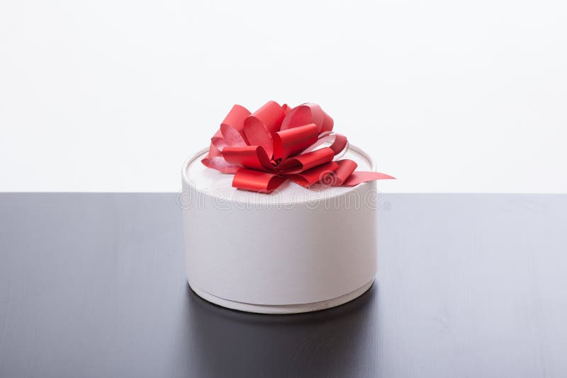 Round gift box stock photo. Image of surprise, present - 41647934