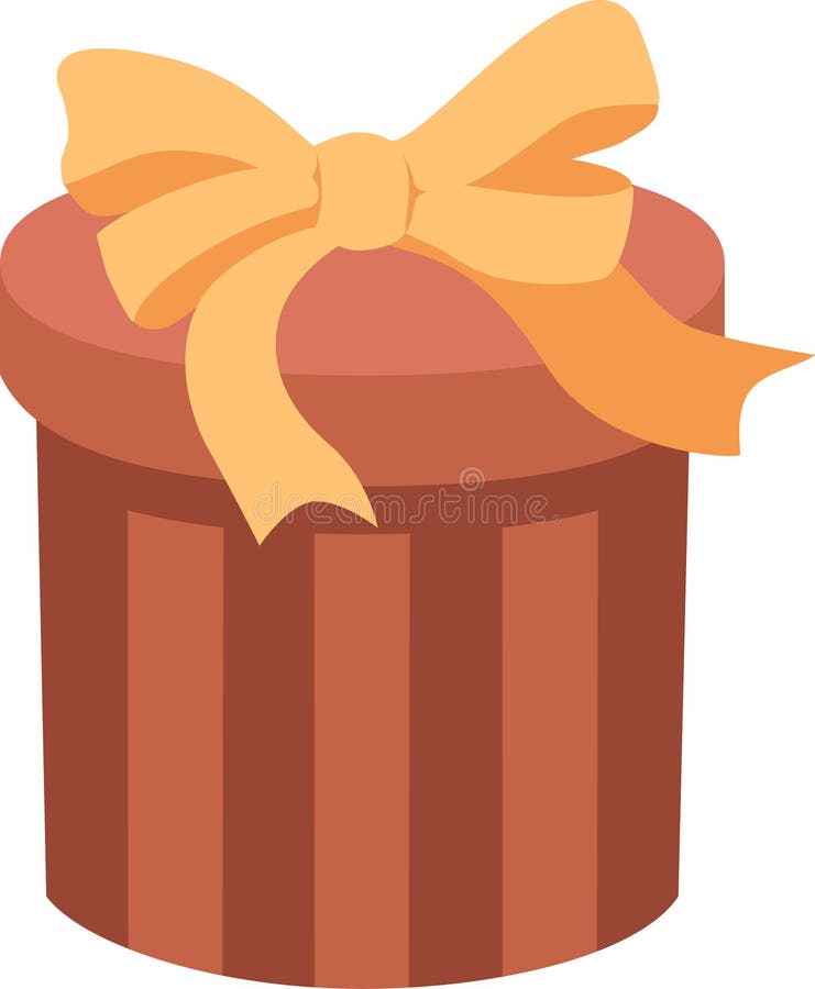 Round Gift Box stock vector. Illustration of white, design - 297993823