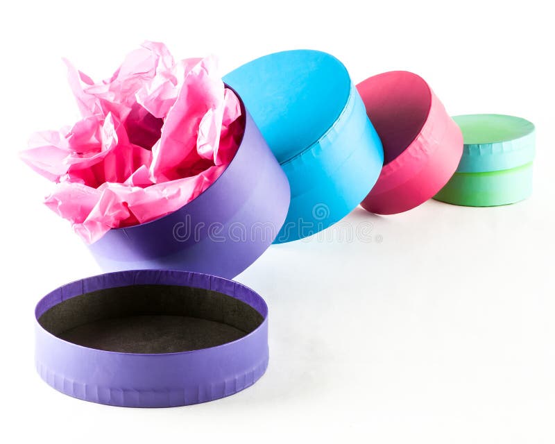 Gift box and tissue stock image. Image of open, present - 61620771