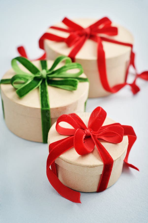 Round gift boxes stock photo. Image of gift, craft, holiday - 82738886
