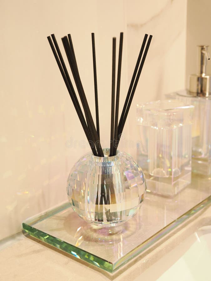 Fragrances in Round Glass Bottles Stock Image - Image of scent, round ...