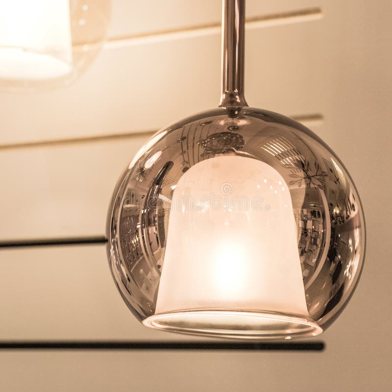 Round Glass LED Ceiling-mounted Chandelier with a Decorative Element ...