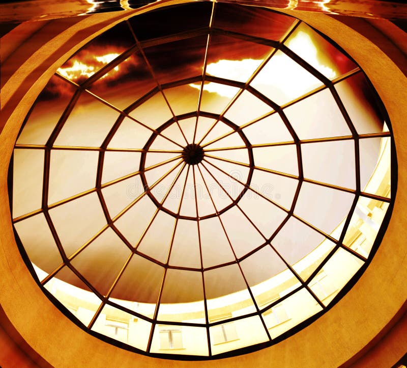 Round glass roof stock photo. Image of building, indoor - 50108976