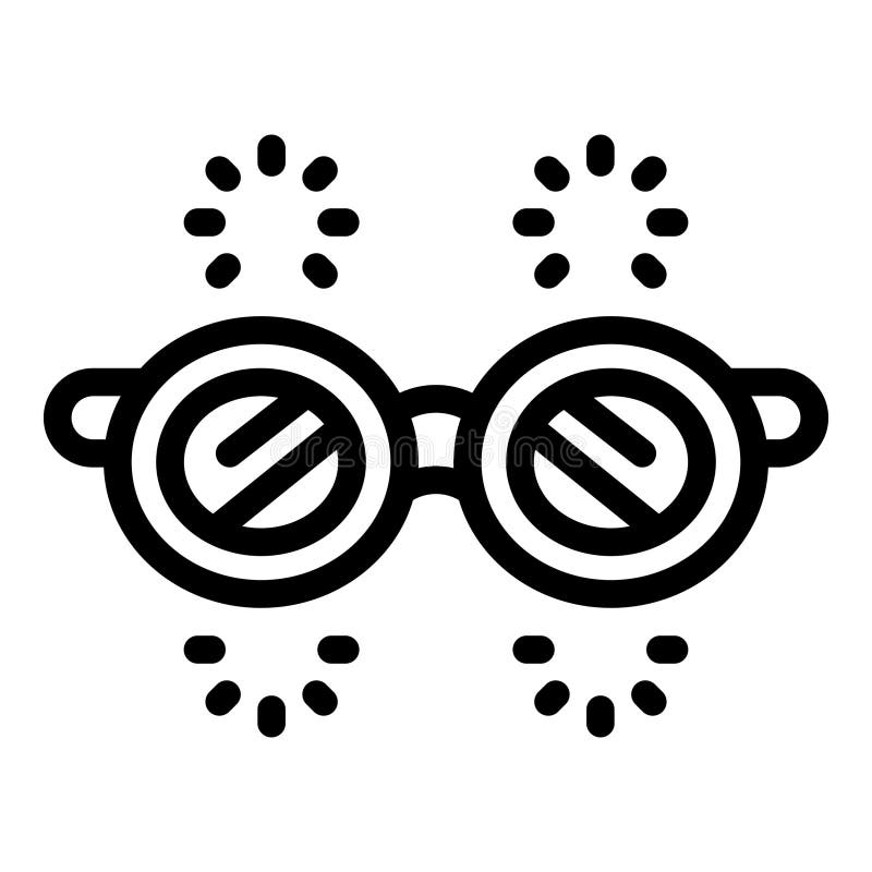 Round Glasses are Sparkling with Light Reflection Effect Stock ...