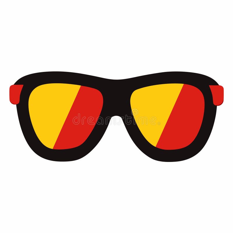 Round glasses vector stock vector. Illustration of summer - 352291484