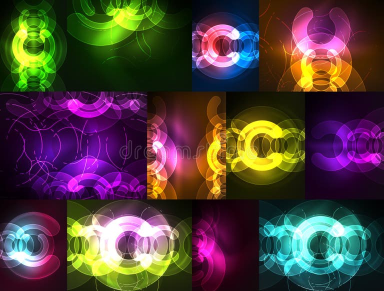 Glowing Techno Elements Stock Illustrations – 3,449 Glowing Techno ...