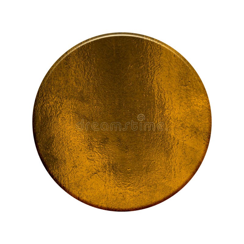 Round Gold Button with Shiny Texture Stock Photo - Image of luxury ...
