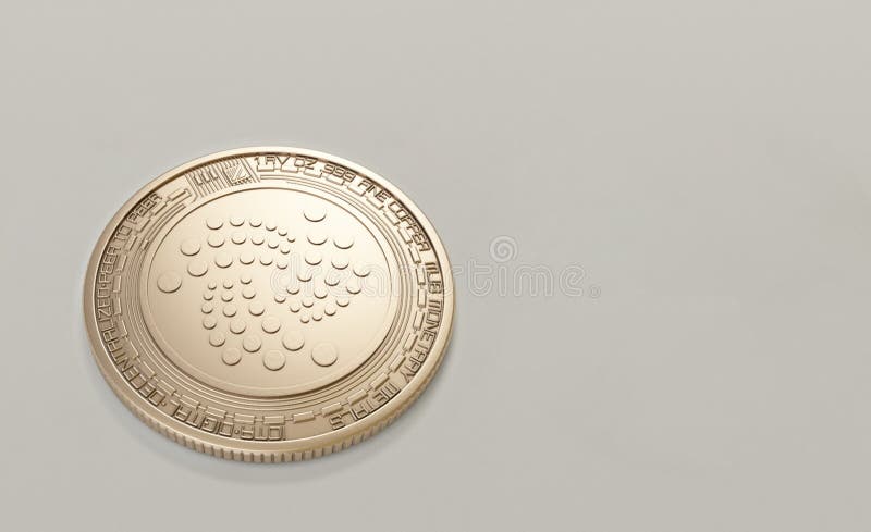 Round Gold-colored Coin stock image. Image of business - 115693963