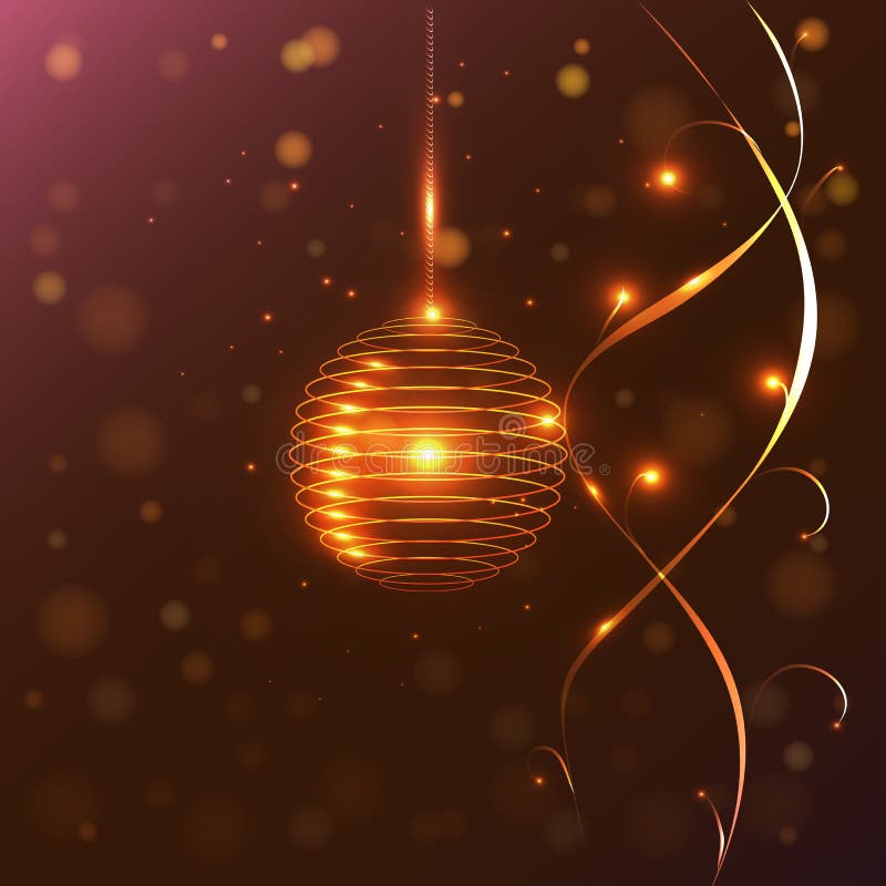 Round Golden Lanterns and Lights, Stock Vector - Illustration of ...