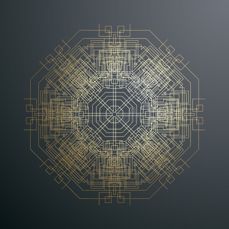 Golden technology 2/2 stock vector. Illustration of graphics - 4718471