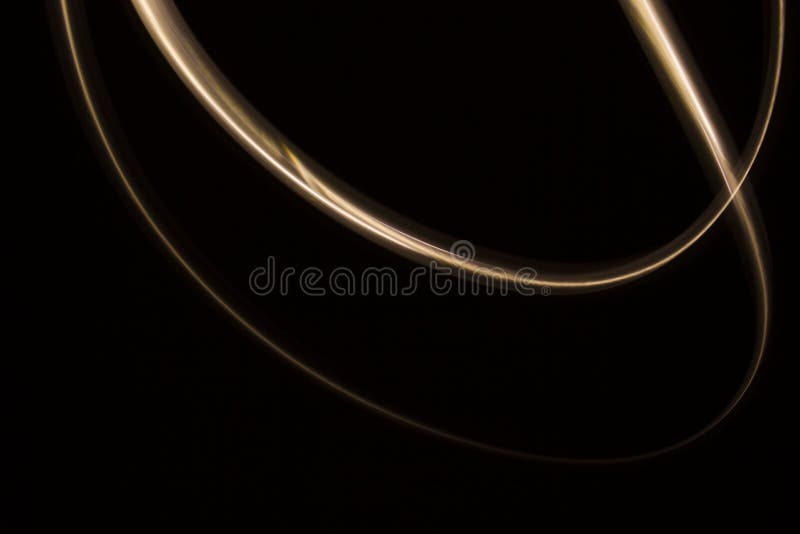 Round Golden Thin Light Lines Stock Image - Image of light, magic ...