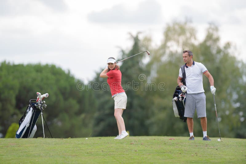 A round of golf stock image. Image of wealth, caddy - 120357669