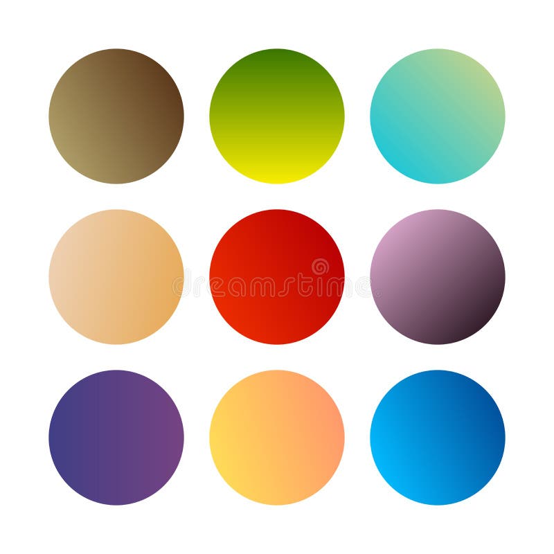 Round gradients spheres stock vector. Illustration of backdrop - 206549565