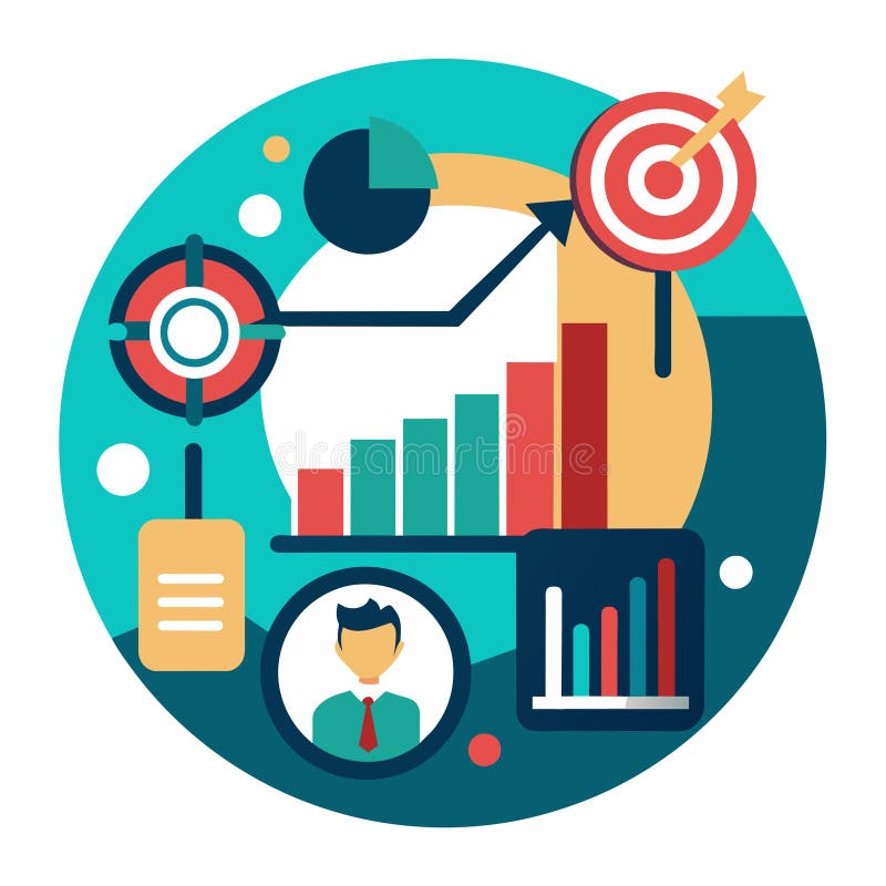 Round Graphic Business Statistics Analysis Study Stock Image ...