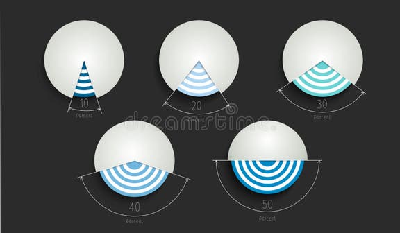 Round graphs, charts. stock vector. Illustration of design - 74301274