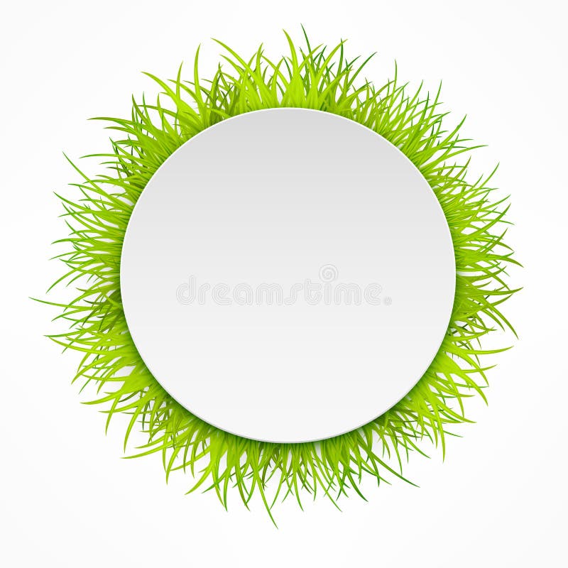 Grass round label stock vector. Illustration of badge - 31519879