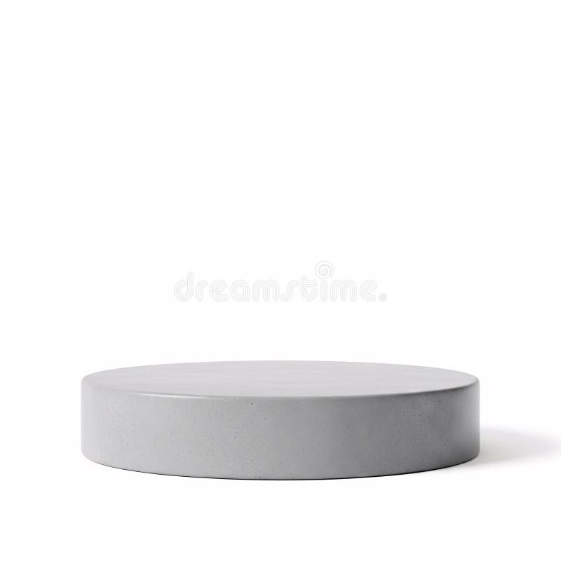 A Round Gray Concrete Slab, Creating a Minimalist and Modern Image ...