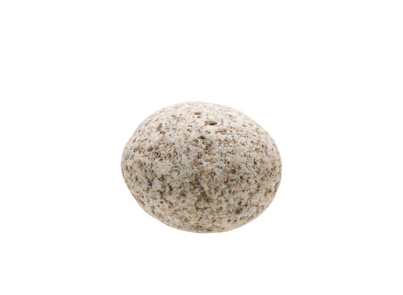 Round gray stone. stock photo. Image of single, shaggy - 109804726
