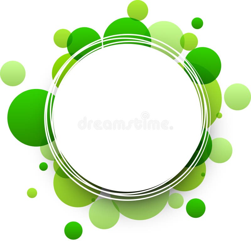 Round green background. stock vector. Illustration of happy - 91431852