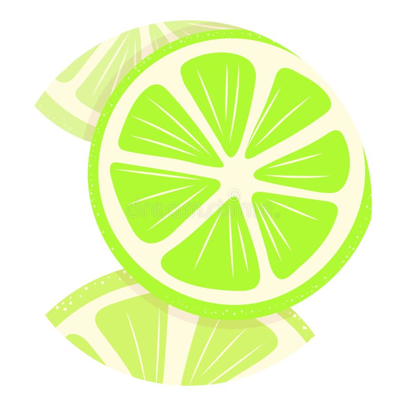 Round Green Lemon Icon for Design Stock Vector - Illustration of ...
