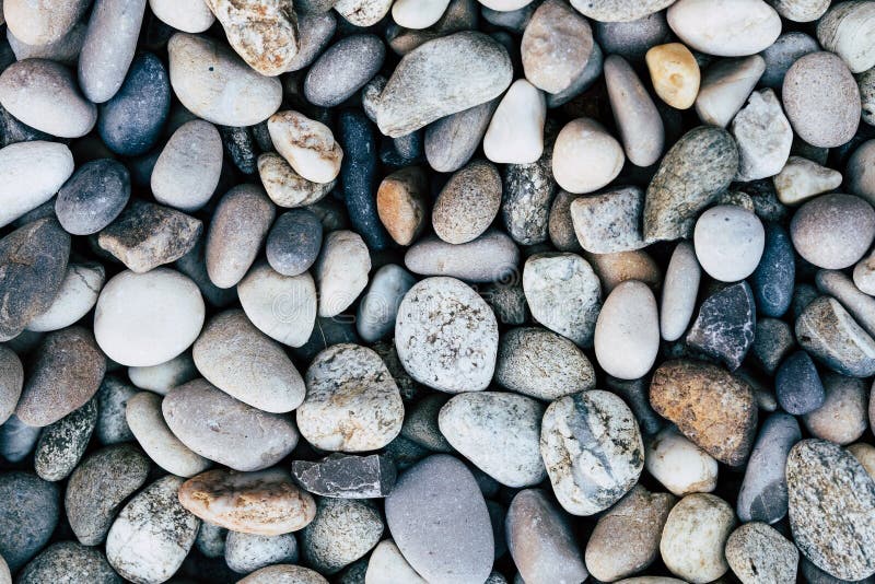 Round Pebbles Background - Natural Texture Stock Photo - Image of ...