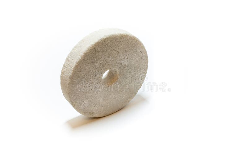 Round Grindstone Isolated on White Background Close Up Stock Photo ...