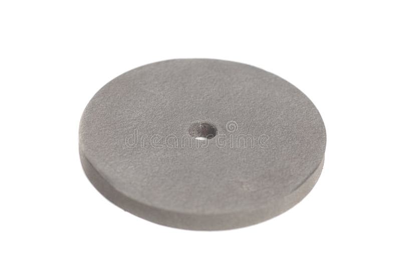 Round Grindstone Isolated on White Background Stock Image - Image of ...