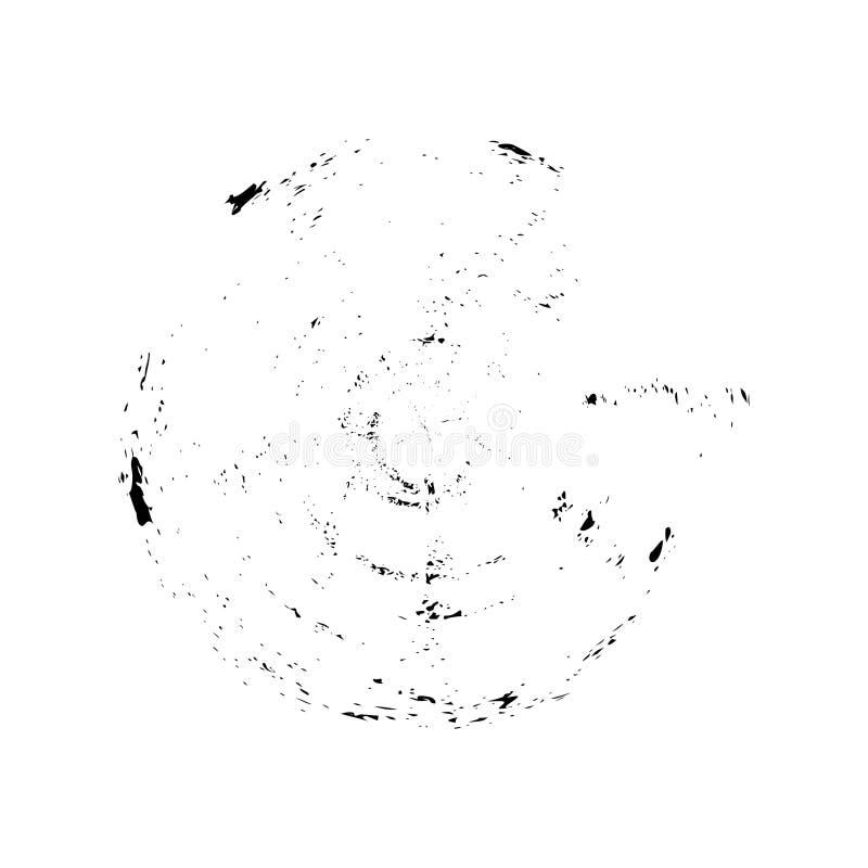 Round Grunge Shape Texture, Rough Circle Stamp, Black Paint Ring Frame ...