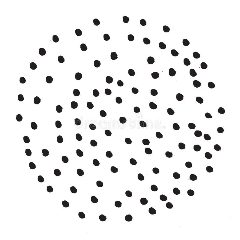 Round Grunge Texture stock illustration. Illustration of dotted - 42774204