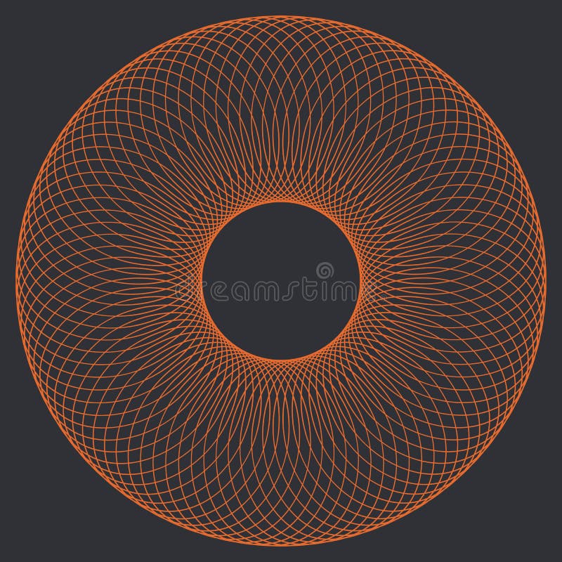 Round Guilloche Pattern stock vector. Illustration of elegant - 95513593