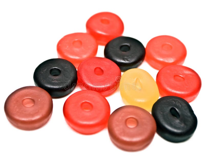 Round Gummy Candies stock photo. Image of white, shape - 7214540