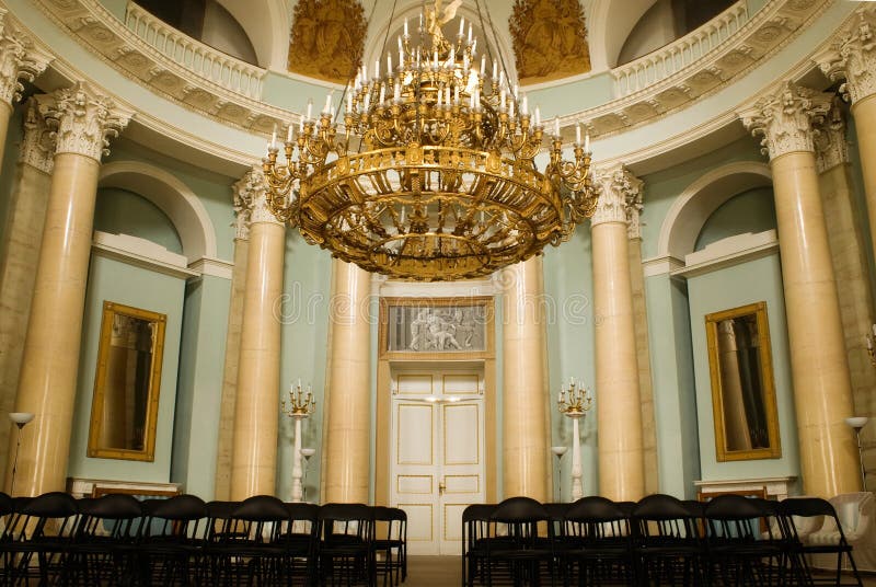 Round Hall, Internal Interior Stock Image - Image of design, history ...