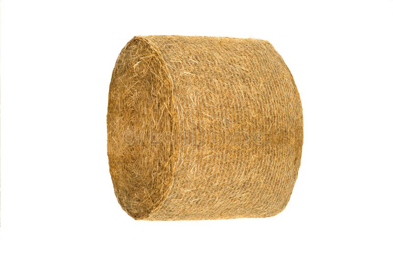 Round hay bale stock image. Image of closeup, autumn - 128359699