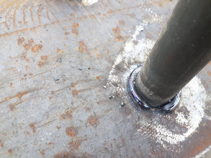 Shear Studs Welding Complete Fusion Perfect Weld Ring in Metalic Blue ...