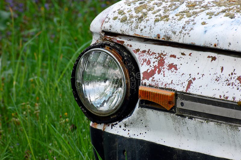 Round headlight stock image. Image of white, headlight - 40330137