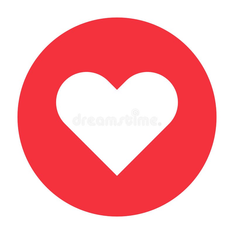 Round heart icon. Vector. stock vector. Illustration of greeting ...